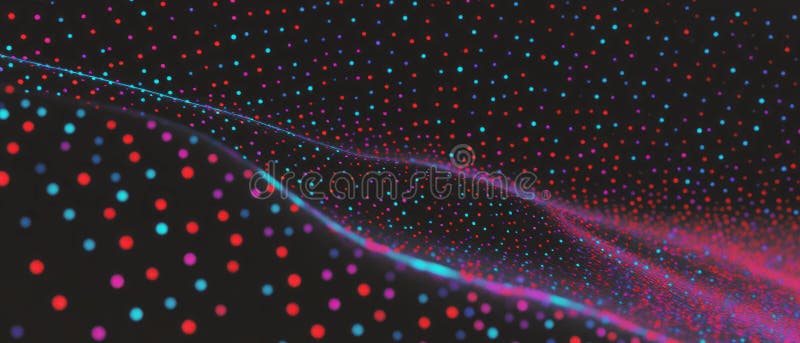 Dynamic Pulsating Dot Texture Overlay with Rhythmic Movement on a Black ...