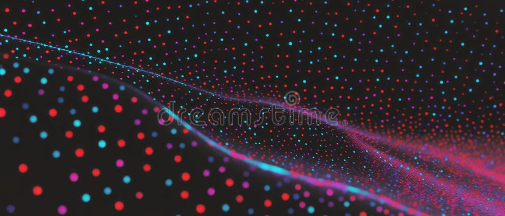 Dynamic Pulsating Dot Texture Overlay with Rhythmic Movement on a Black Background Stock ...