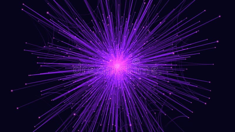 Dynamic Purple Explosion with Radiating Lines Stock Video - Video of ...