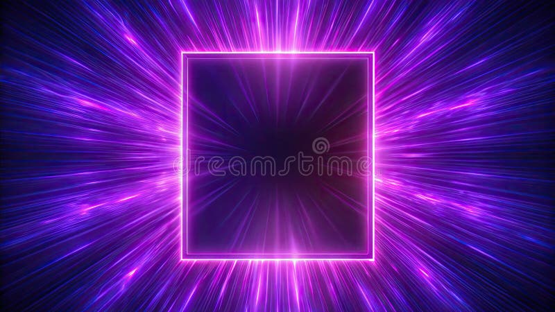 Dynamic Purple Rectangle Looping Animation Against an Abstract ...