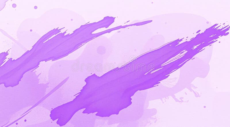 Dynamic Purple Watercolor Brush Strokes Creating Abstract Movement on ...
