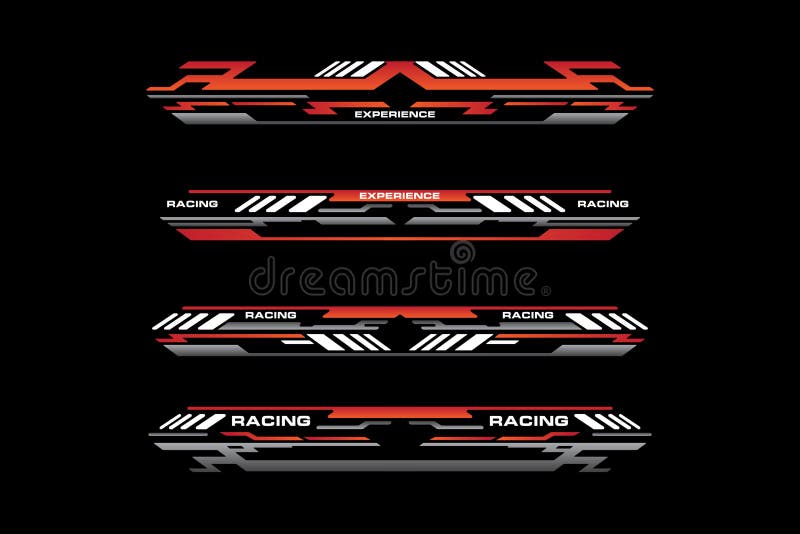 Stylized Racing Stripes Stock Illustrations – 173 Stylized Racing ...