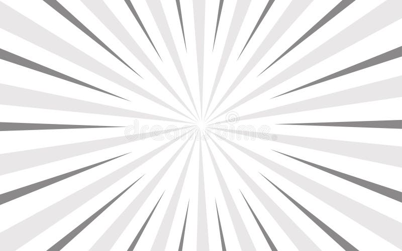 Dynamic Radial Lines on White Background. Comic Book Flash Blast Stock ...