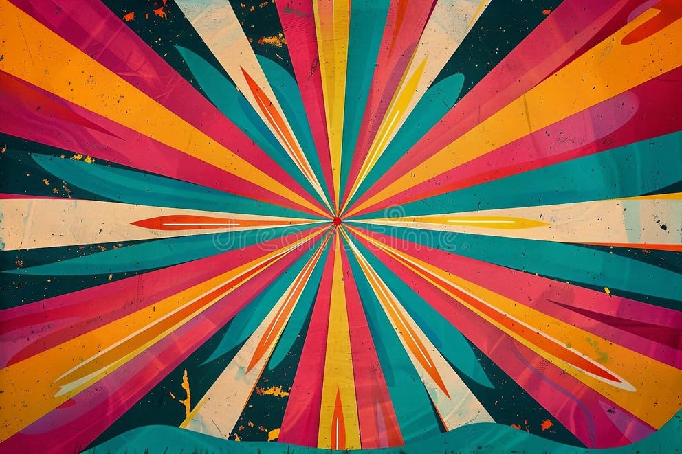 Dynamic Radiant Design Featuring Bold Stripes and Central Point ...