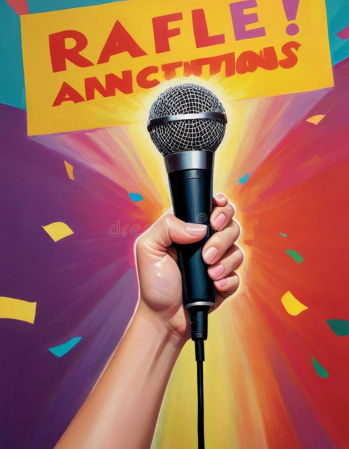 Dynamic Raffle Announcement Illustration Stock Illustration ...