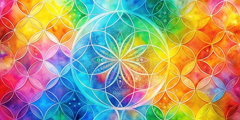 Dynamic Rainbow Circle Pattern a Vibrant Abstract Background for Modern ...