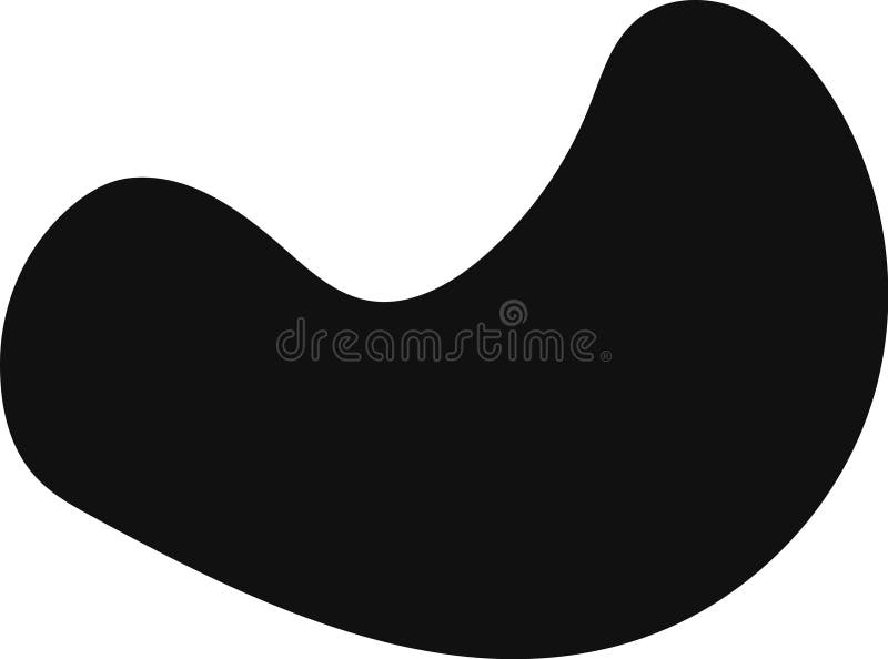 Dynamic Random Blob Shape Featuring Smooth Curves Creates an Abstract ...