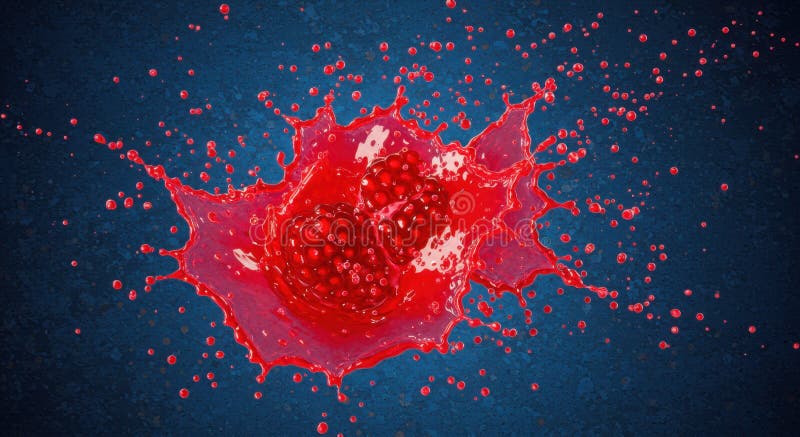 Dynamic Raspberry Splash Captures Vibrant Red Juicy Explosion Against ...
