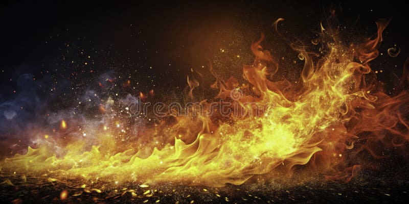 Dynamic Realistic Fire Flames Background Overlay: a High-Quality Visual ...