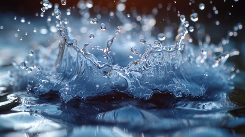 Dynamic Realistic Water Splash Element for Vibrant Visuals Stock ...