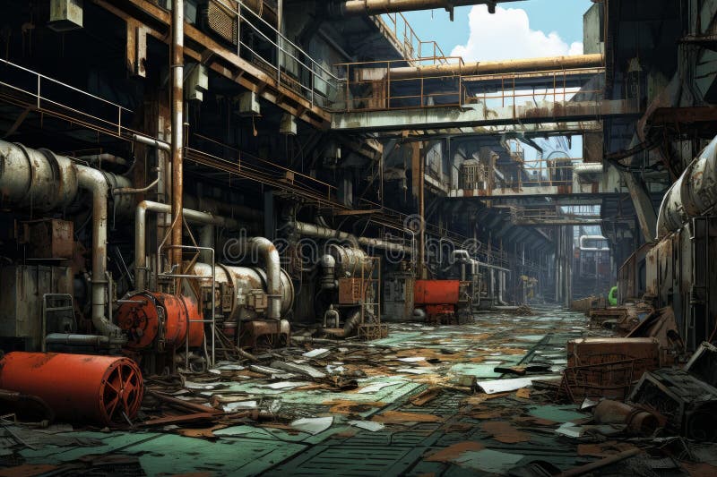 Dynamic Recycling Factory Day. Generate Ai Stock Image - Image of ...