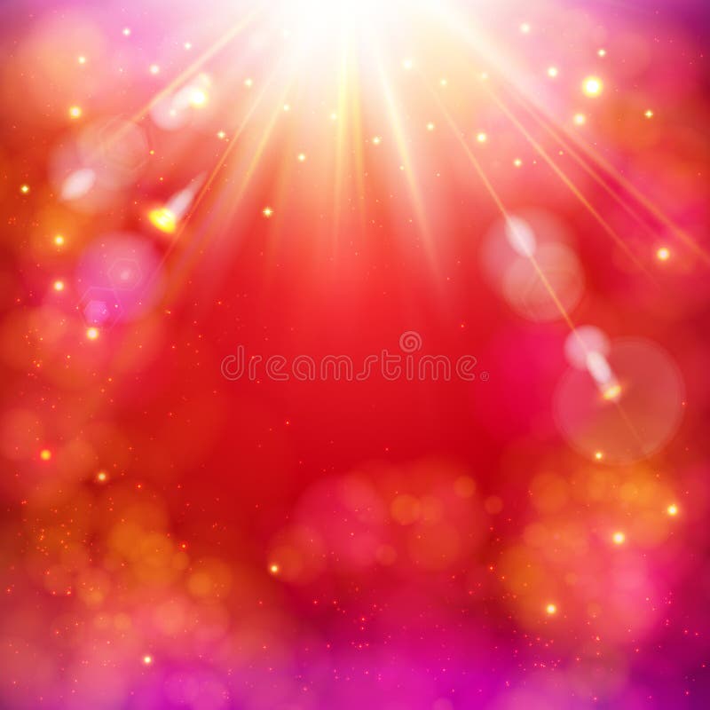 Dynamic Red Abstract Background with a Bright Star Burst. Stock Vector ...