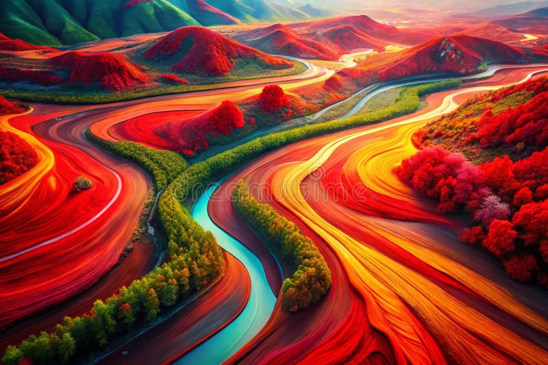 Dynamic Red Abstract Motion Graphics Background a Stunning 4K Aerial ...