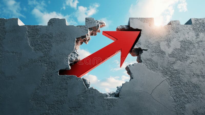 Blue Upward Arrow Breakthrough Stock Photos - Free & Royalty-Free Stock ...