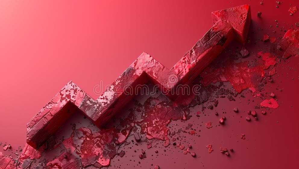 Dynamic Red Arrow Trend Emphasis on Enhancing Performance and Reaching ...