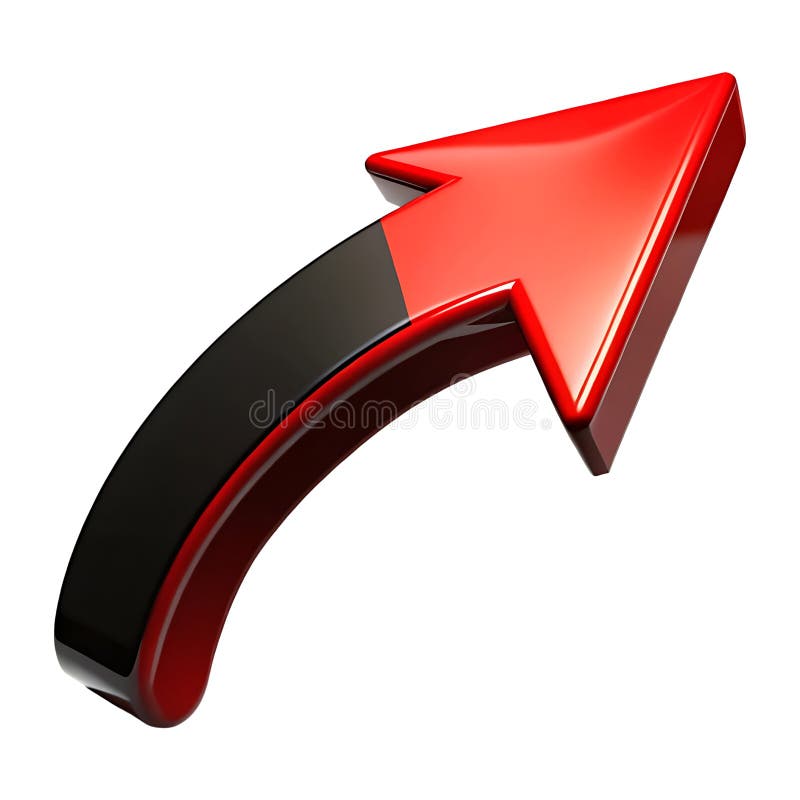 Red Curved Arrow Symbol Vector Stock Photos - Free & Royalty-Free Stock ...