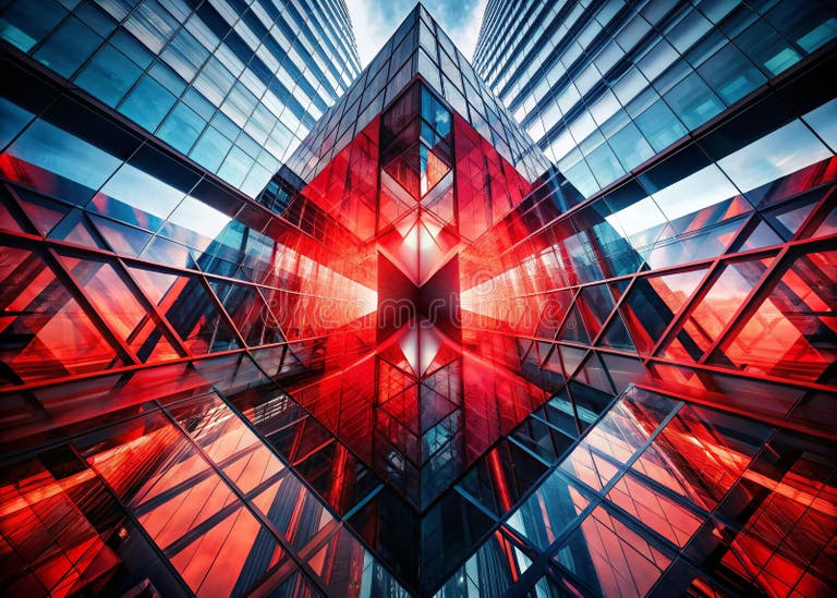 Dynamic Red and Black Double Exposure Background Design for ...