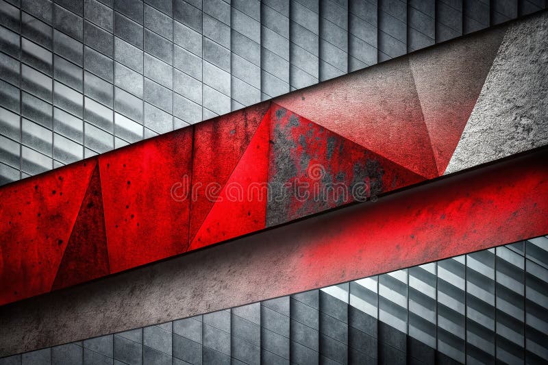 Dynamic Red Black and Grey Abstract Banner with Noisy Texture Perfect ...