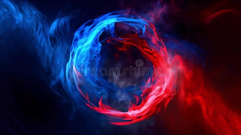 Red and blue fire stock image. Image of motion, curve - 16762751