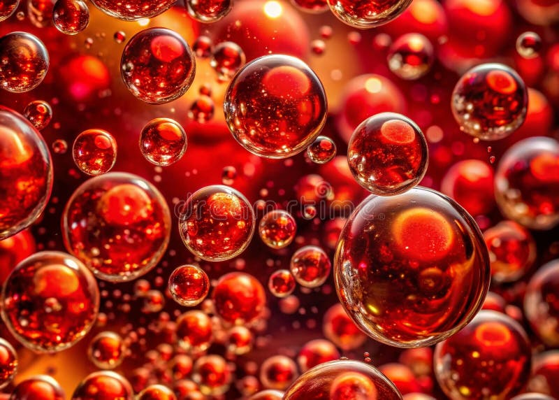 Dynamic Red Bubble Art a Stunning Abstract Background for Your Desktop ...