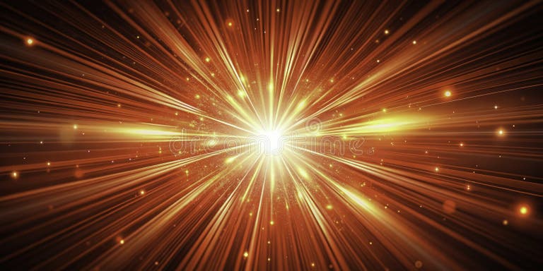 Dynamic Red Burst Linear Perspective Luminous Glow in a Dramatic ...