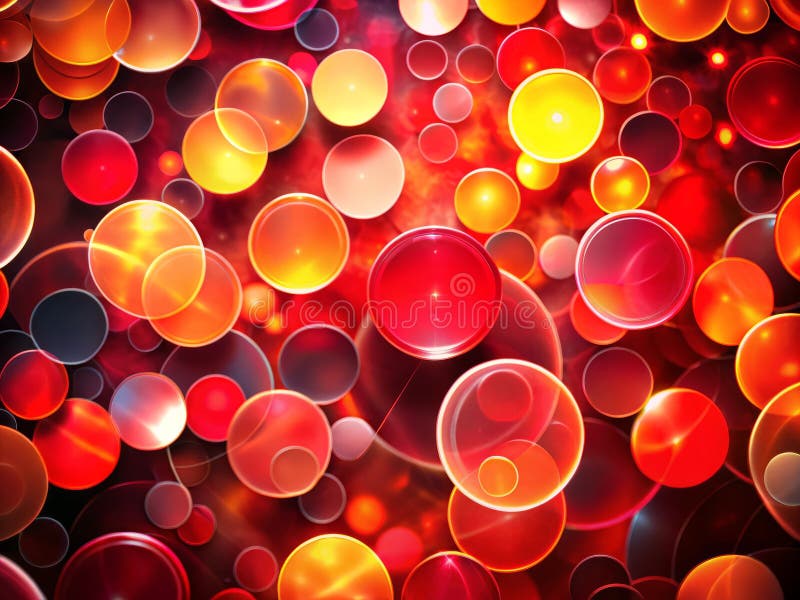 Dynamic Red Circle Abstract Art Vibrant Circular Design for Wallpaper ...