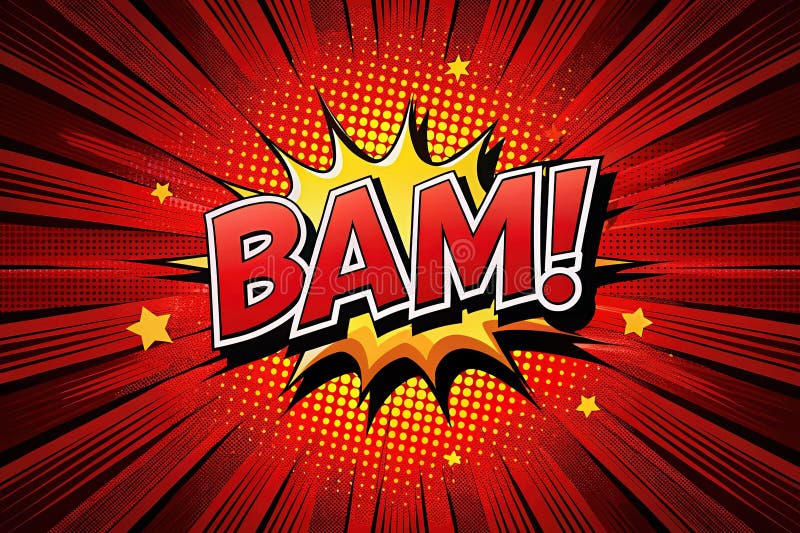 Dynamic Red Comic Book Explosion Text Effect a Powerful Vector ...