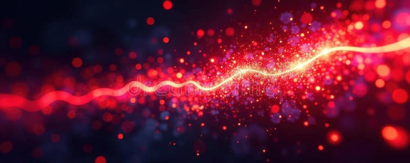 Dynamic Red Energy Line, Shockwave Explosion Effect, Light, Burst Stock ...