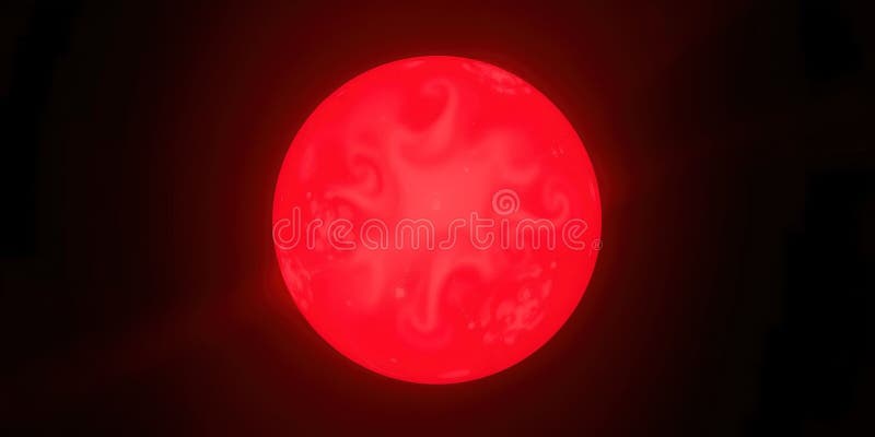 Dynamic Red Energy Sphere Explodes in Dark Space a Stunning Abstract ...