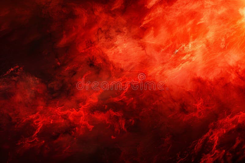 A Dynamic Red Fire Burns Brightly Against a Stark Black Background ...