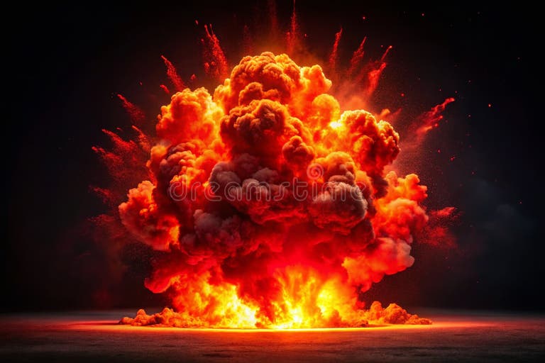 Dynamic Red Fire Explosion Shockwave Overlay for Vertical Videos 4K ...