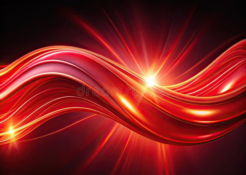 Dynamic Red Glowing Wave Abstract Background a Futuristic Modern and ...