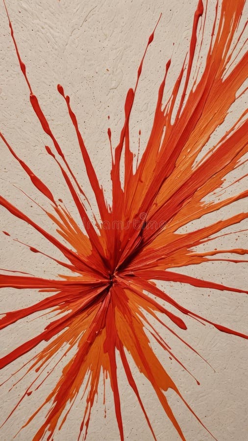 Dynamic Red and Orange Paint Splash Creating an Explosive Abstract ...