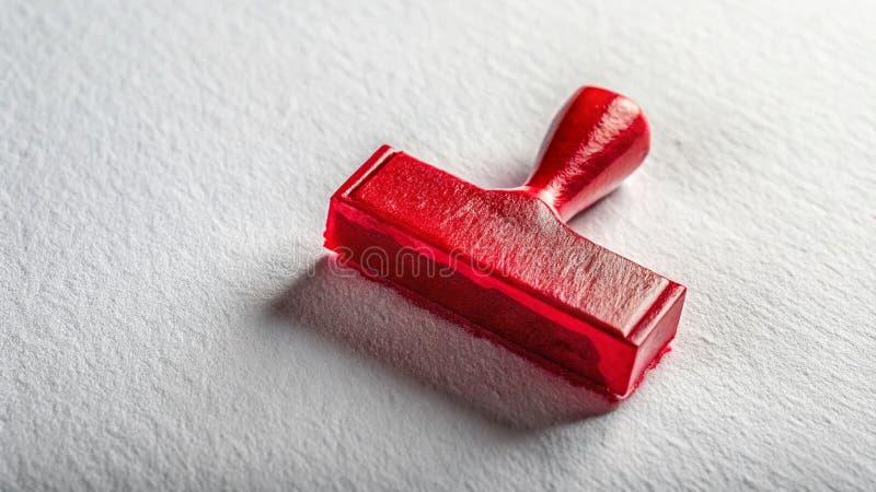Dynamic Red Rubber Stamp Animation a Minimalist 4K Video Still for ...