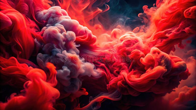Dynamic Red Smoke Animation Seamless Loop Video for Motion Graphics ...