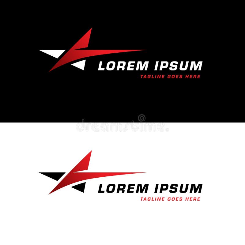 Dynamic red star logo stock vector. Illustration of leader - 376202074