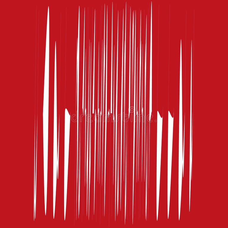 Dynamic Red Streaks. Abstract Sharp Lines. Bold Graphic Concept. Vector ...