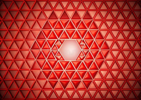 Dynamic Red Triangle and Circle Pattern a Captivating Geometric ...