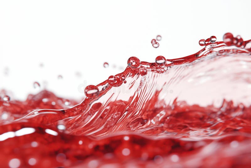 Dynamic Red Water Splash Effect Stock Illustration - Illustration of ...