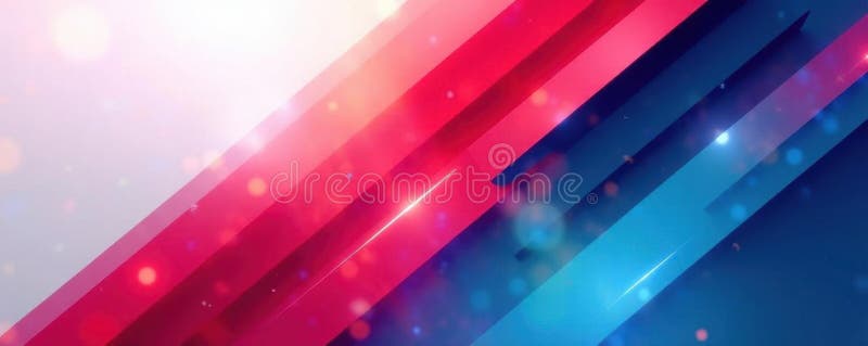 Dynamic Red, White, Blue Geometric Shapes, Sharp Angles , Square ...