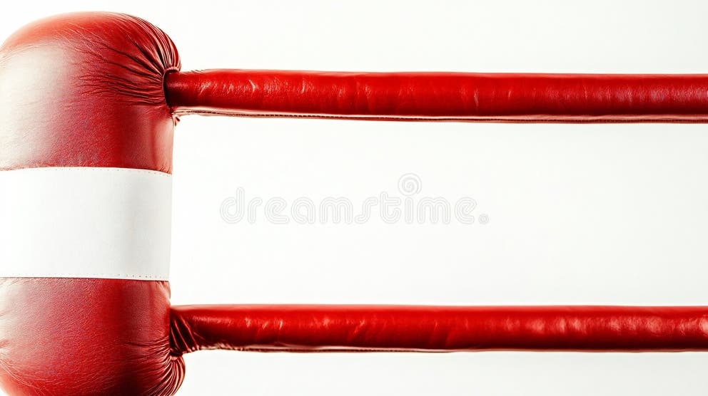 Dynamic Red and White Boxing Ring Corners - Isolated View Stock ...