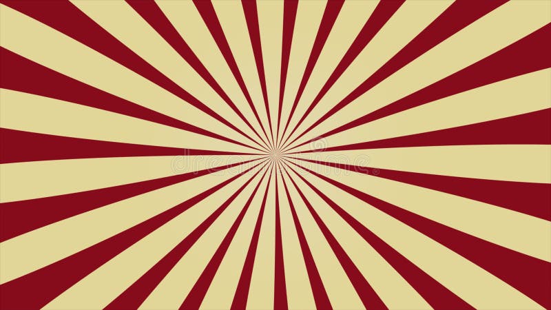 Dynamic Red and Yellow Radial Sunburst Animation, Vintage Rays, Motion ...