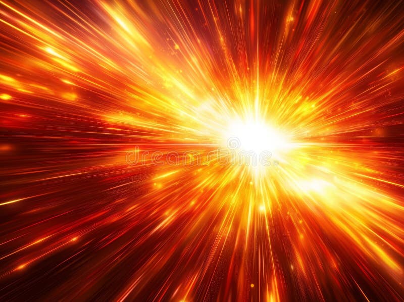 A Dynamic Red and Yellow Sunburst Background in a Comic Style ...