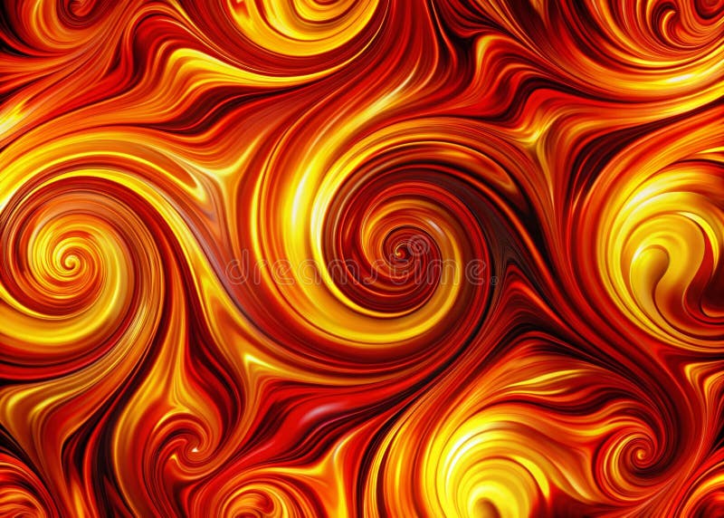 Dynamic Red and Yellow Swirl Abstract Background a Vibrant Visual for ...