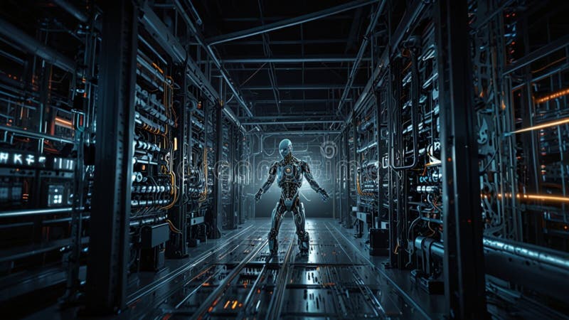 A Dynamic Representation Of Ai And Machine Learning Algorithms Stock Illustration Illustration