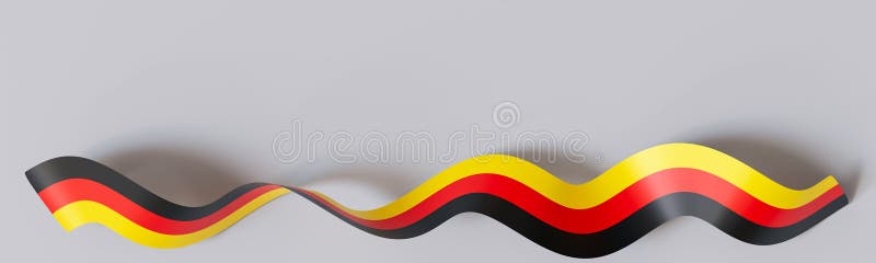 Dynamic Representation of the German Flag Colors in a Flowing, Wavy ...