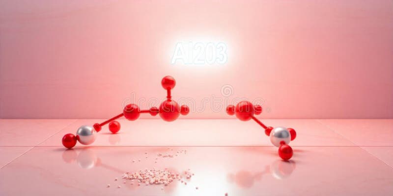 Dynamic Representation of Molecular Structure with Red and Silver Atoms ...