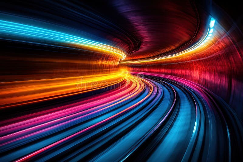 A Dynamic Representation of Speed with Blurred Lines and Vibrant Colors ...