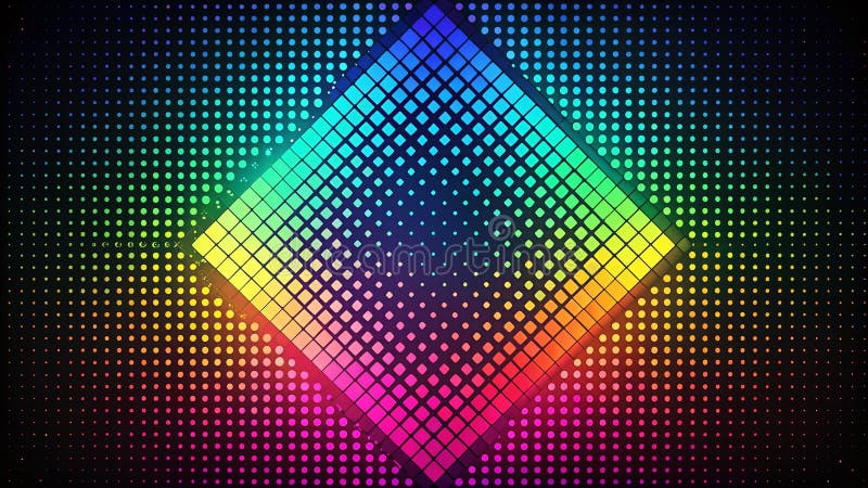 Dynamic Rhombus Halftone Pattern a Visually Stunning Gradient Diamond ...