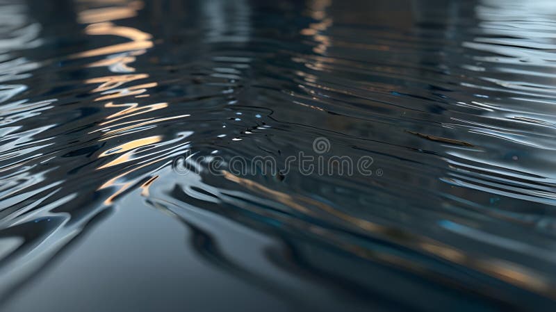 A Dynamic Ripple Effect on a Glass-like Surface with Soft Reflections ...
